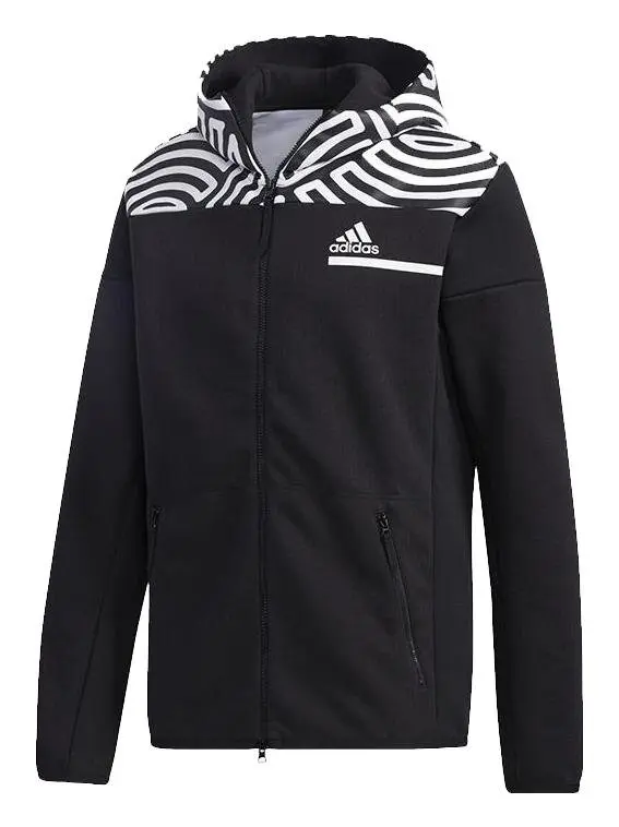 Adidas X Hiroko Z.n.e. Color Contrast Hooded Jacket - Black