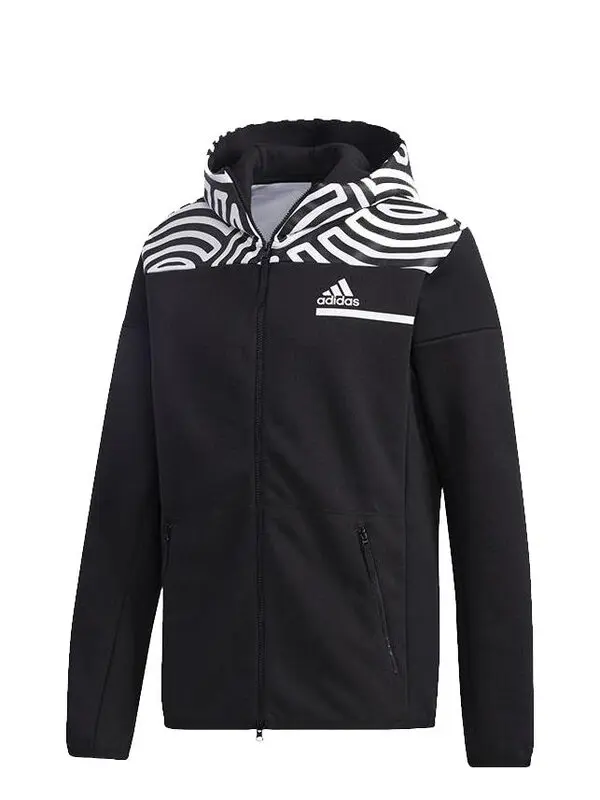 Adidas X Hiroko Z.n.e. Color Contrast Hooded Jacket - Black