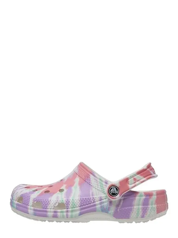 CROCS Classic Clog Pattern Flat Heel Sports Sandals - Blue