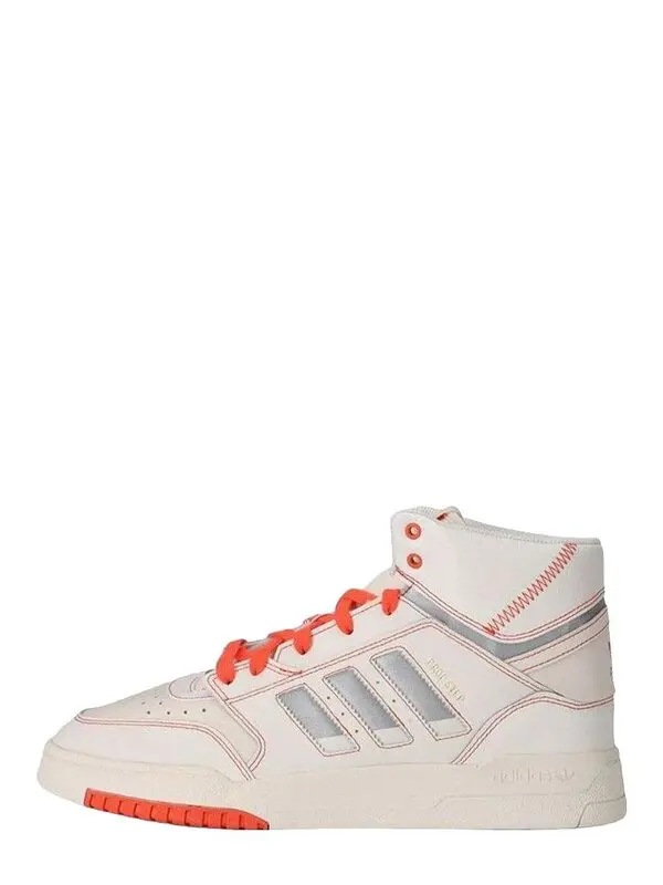 Adidas Originals Drop Step High Top Sneakers - White/orange