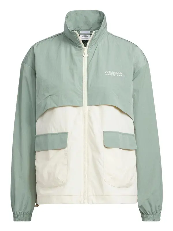 Adidas Outdoor Windbreaker - White/green