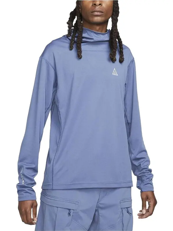 Nike Dri-fit Adv Lava Tree Uv Hoodie - Blue