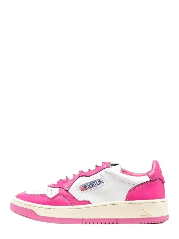 AUTRY Medalist Low Top Sneakers - White/pink
