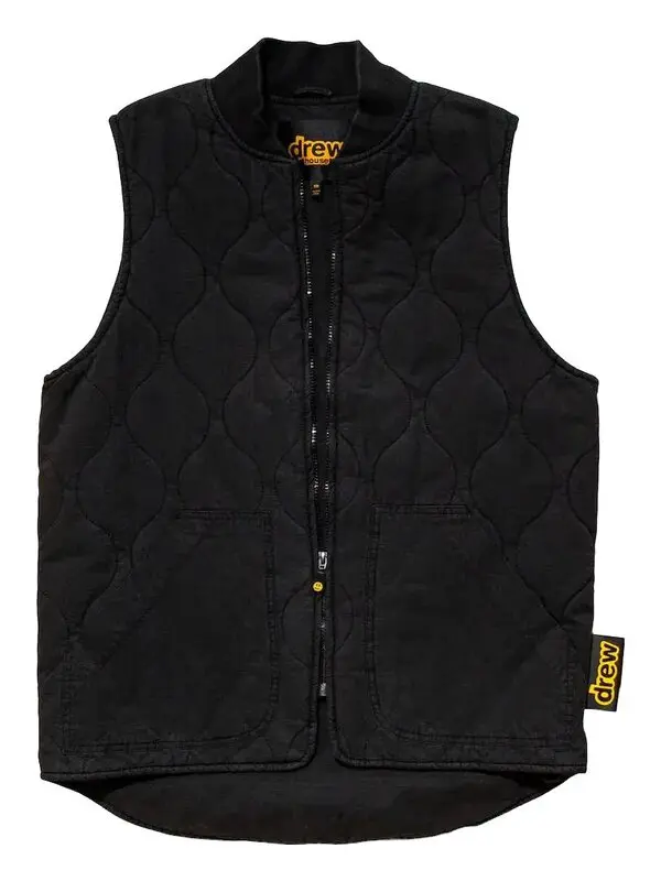 Drew House Cotton Ripstop Mascot Vest - Black