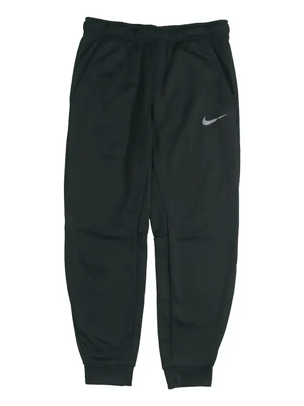 Nike Logo Printed Fleece Casual Cuffed Sweatpants - Black