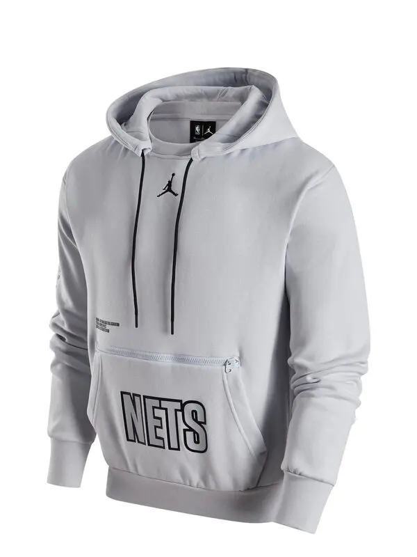 JORDAN Nba Brooklyn Nets Hoodie - Grey