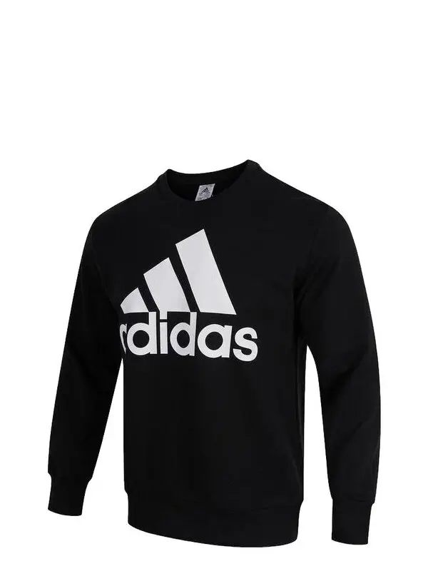 Adidas Essentials French Terry Big Logo Sweatshirt - Black/white
