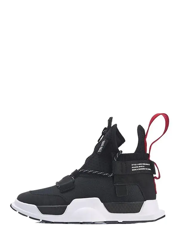 LI-NING Reburn Mid Top Sneakers - Blackwhite