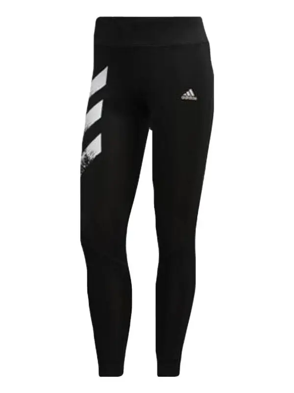 Adidas Own The Run 3-stripes Fast Tights - Black/white