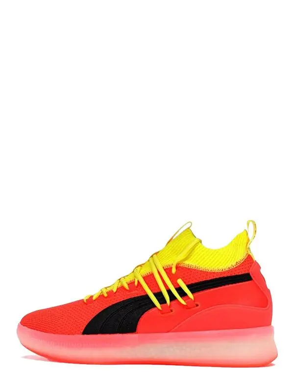 PUMA Clyde Court Disrupt Mid-top Lace-up Sneakers - Red/yellow