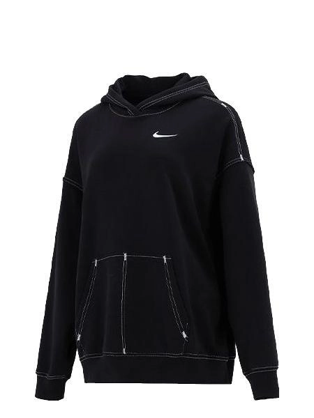 Nike Embroidered Logo Hoodie - Black