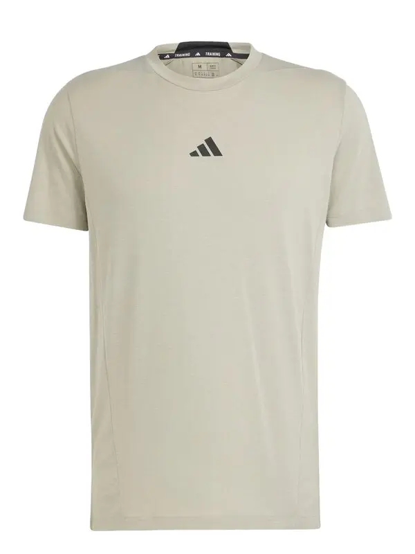 Adidas Designed For Training Workout T-shirt 'green - Silver Pebble
