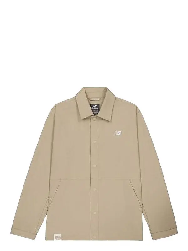 NEW BALANCE Athletic Sports Club Coach Jacket - Dark Beige