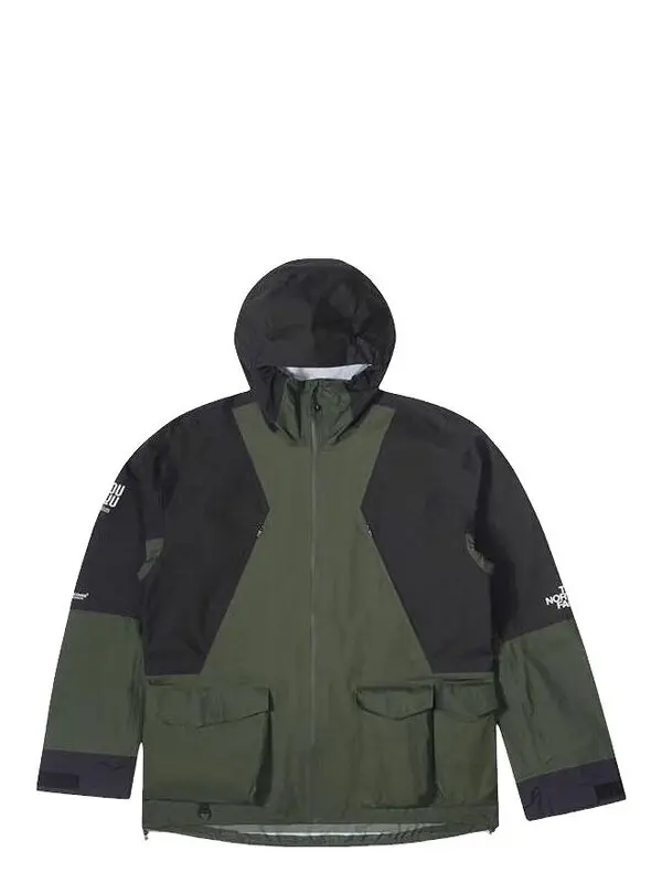 The North Face X Undercover Soukuu Hike Packable Mountain Light Shell Jacket - Green/black