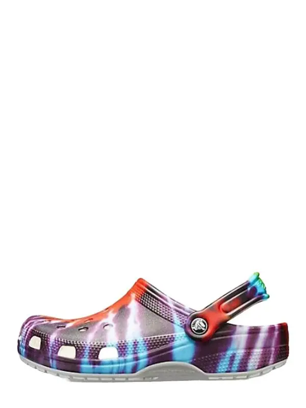CROCS Classic Clog Tie Dye Multi-color - Purple/red/yellow