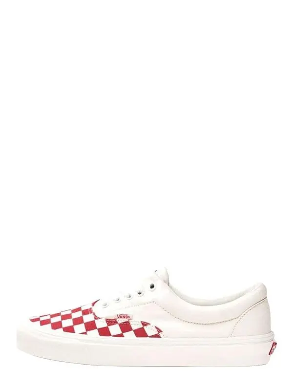 VANS Era Crft Podium Checkerboard Racing Sneakers - Red