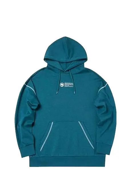 LI-NING Badfive Basketball Series Loose Pullover Hoodie - Teal/white