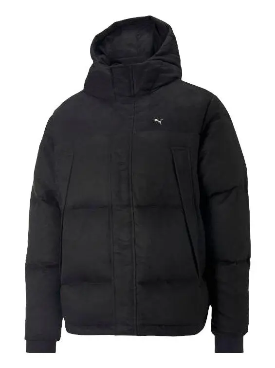 PUMA Faux Leather Down Jacket - Black