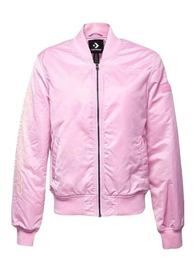 CONVERSE Stand Collar Bomber Jacket - Tan