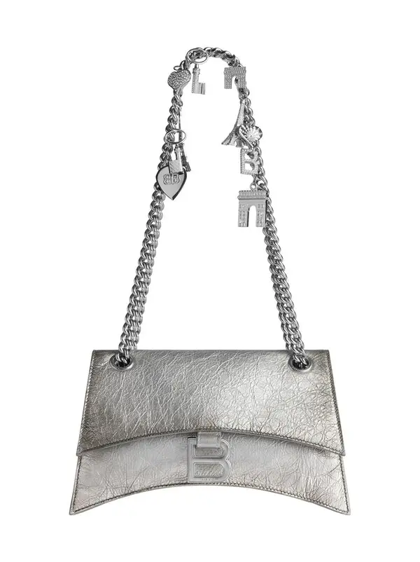 Balenciaga Crush Small Chain Bag - Silver