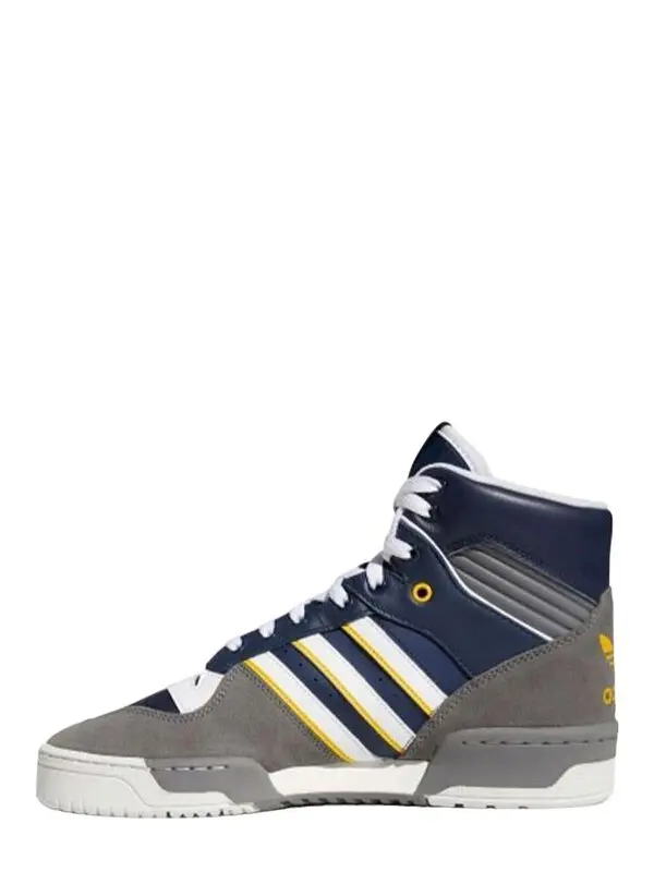 Adidas Originals Rivalry High Top Sneakers - Grey/white/yellow
