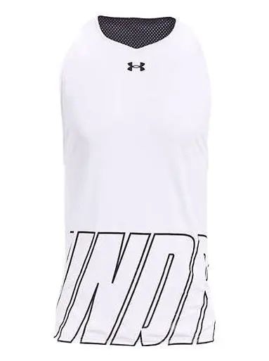 Under Armour Baseline Reversible Tank Top - White/black