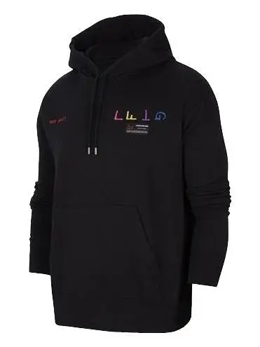 JORDAN Why Not" Fleece Pullover Hoodie - Black