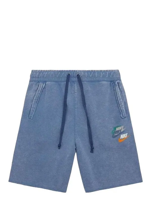 Nike Alphabet Logo Straight Loose Casual Shorts - Multi-color