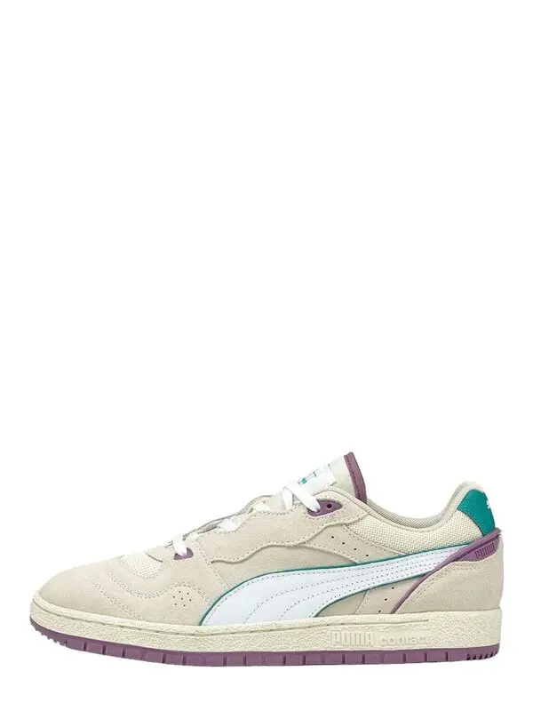 PUMA Ralph Sampson 70 Low Top Sneakers - Cream/green/purple