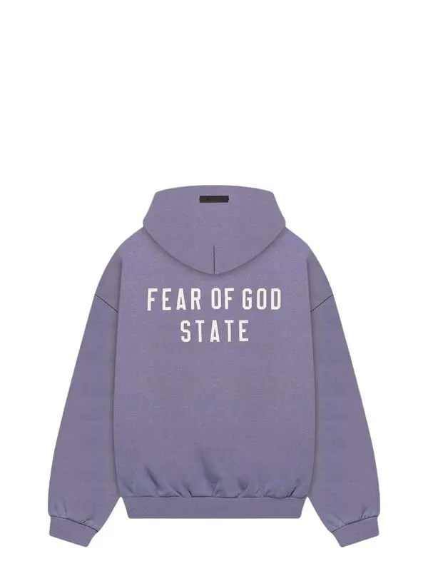 Fear Of God Homecoming Heavy Fleece Full Zip Hoodie - Lavender