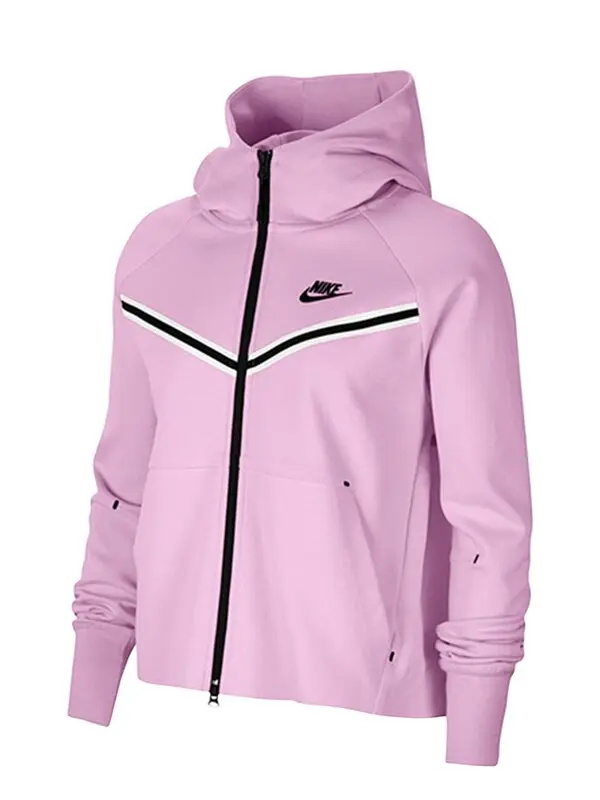 Nike Tech Fleece Full Zip Hoodie - Pink