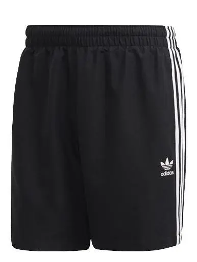 Adidas Originals Stripe Woven Sports Shorts - Black