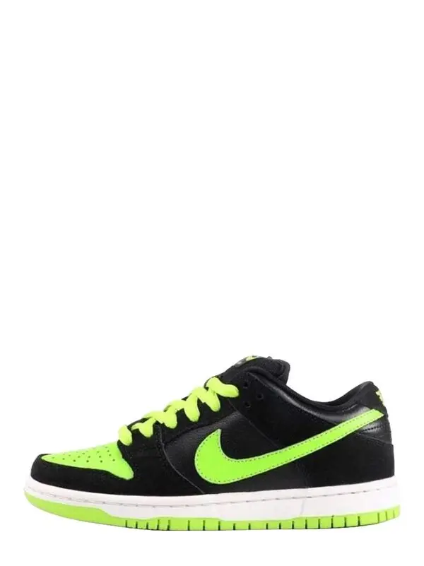 Nike Dunk Low Pro "neon J-pack" Sneakers - Black/chartreuse