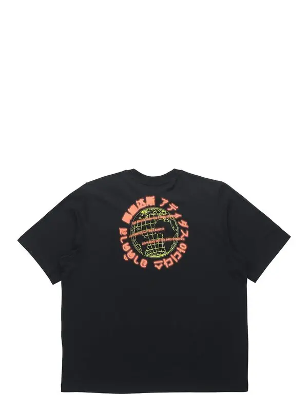 Adidas Originals Graphic Tee 2 Earth Printing Sports Short Sleeve - Black