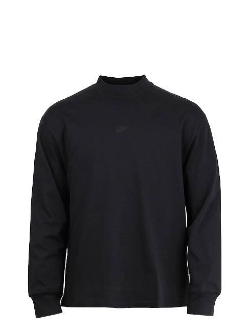 Nike Long Sleeve Crewneck With Logo Detail - Black