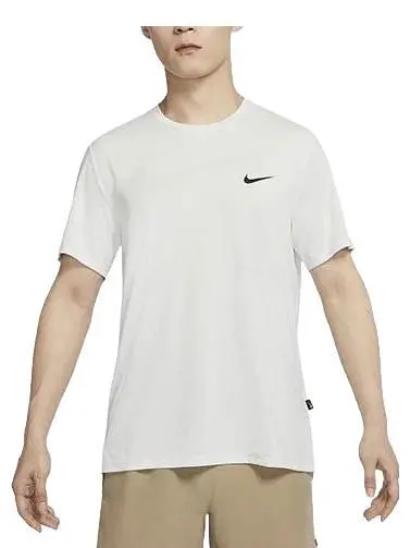 Nike Alphabet Pattern Printing Round Neck Short Sleeve Mountain White T-shirt - Default Color
