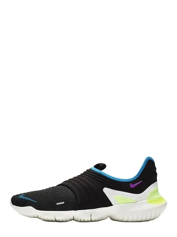 Nike Free Rn Flyknit 3.0 Athletic Sneakers - Black/hyper Violet