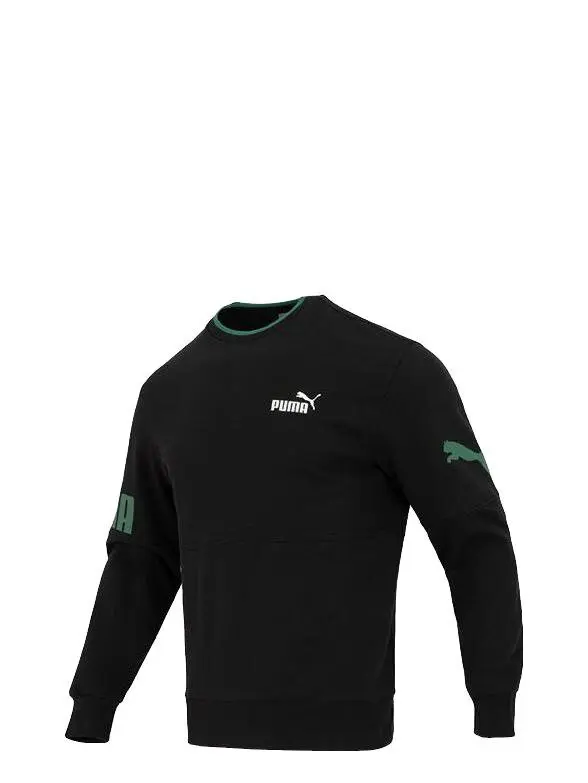 PUMA Power Crew Long Tee - Black