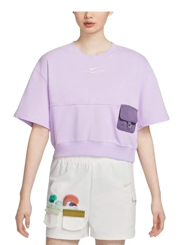 Nike French Terry T-shirt - Purple