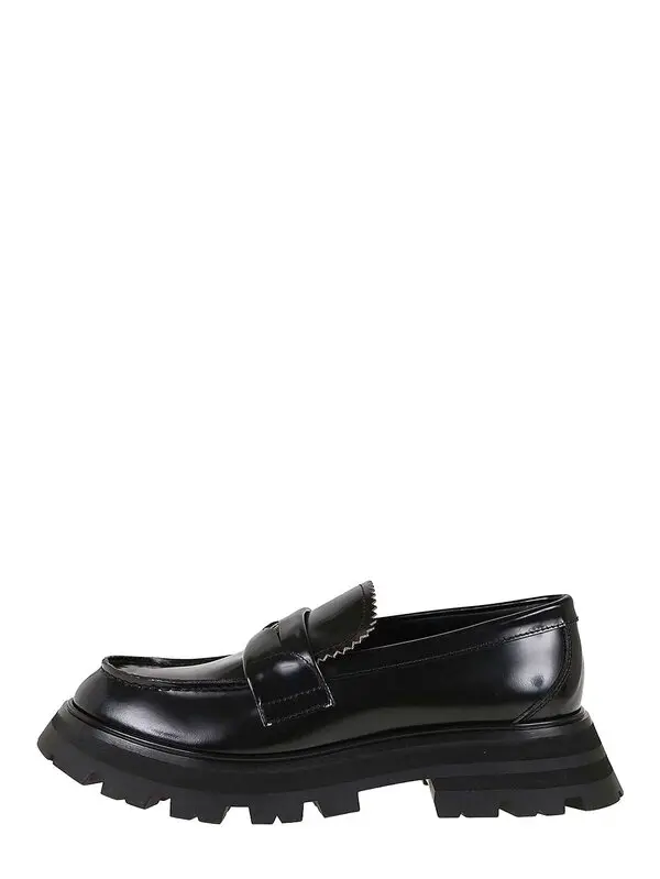 Alexander McQueen Wander Leather Loafers - Black