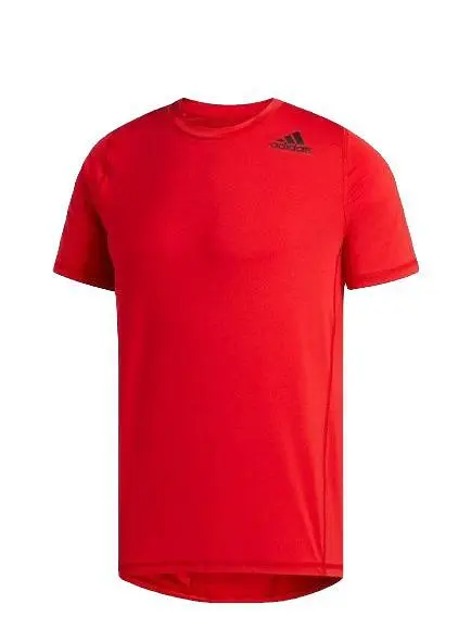 Adidas Training Sports Round Neck Pullover Short Sleeve - Light Red