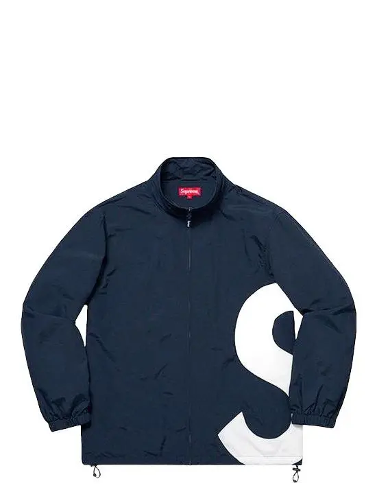 Supreme S Logo Track Jacket Navy - Blue