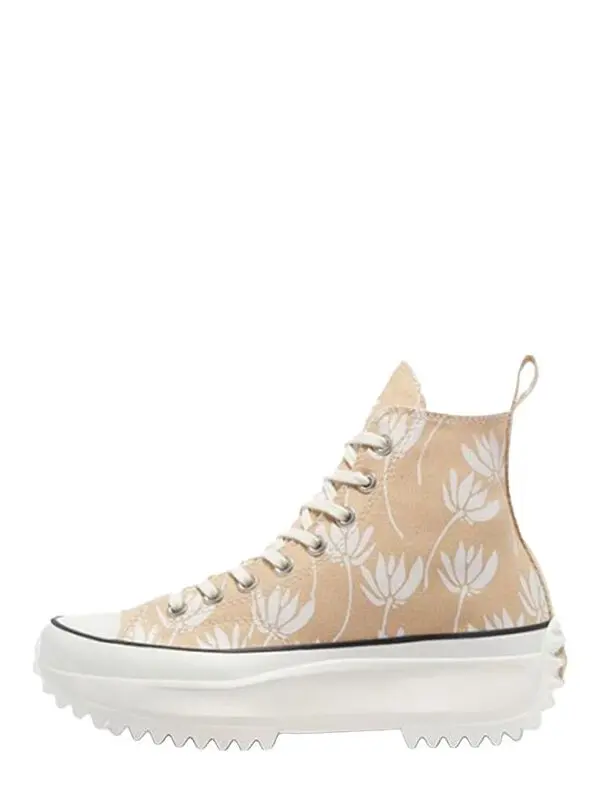 CONVERSE Run Star Hike High Top Sneakers With Floral Print - Wheatyellow