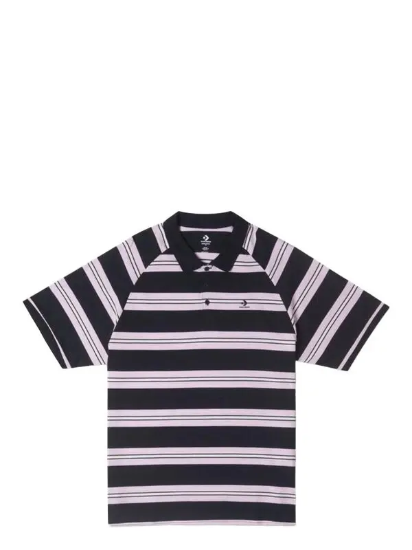 CONVERSE Marquis Striped Short-sleeve Polo Shirt - Black