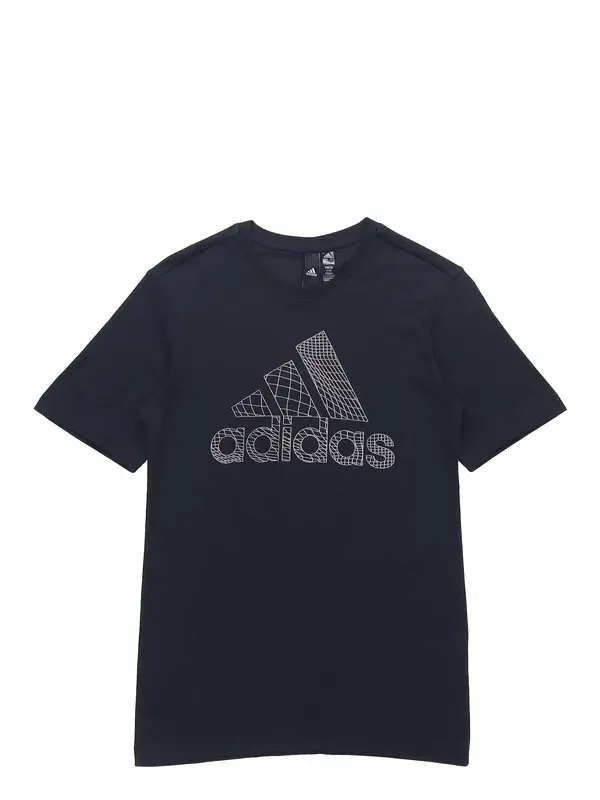 Adidas Athleisure Casual Sports Round Neck Short Sleeve - Black