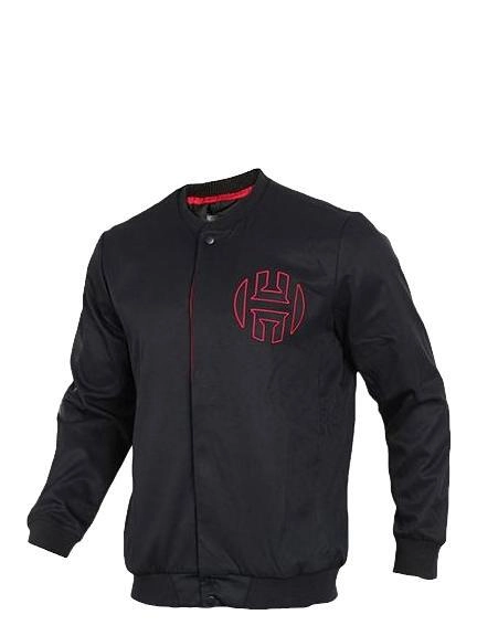 Adidas Bomber Jacket With Graphic Print - Black