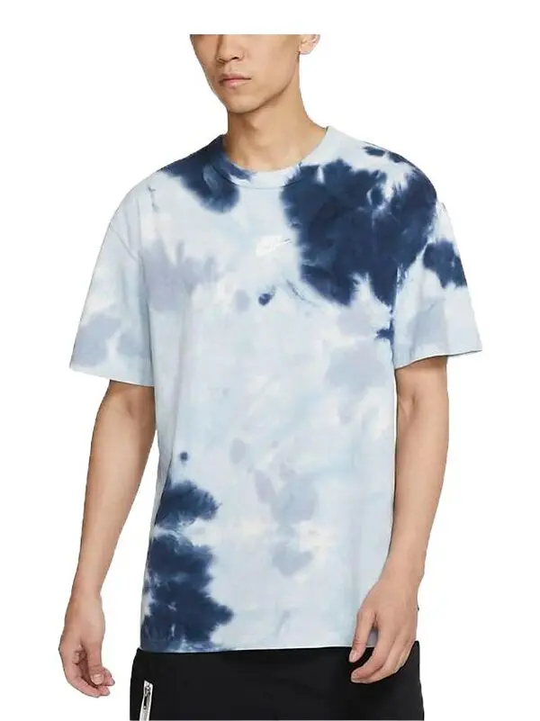 Nike Tie Dye Loose Short Sleeve Tee - Blue