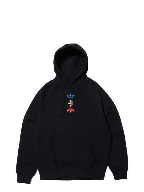 Adidas Adicolor Hoodie With Embroidered Logo - Black