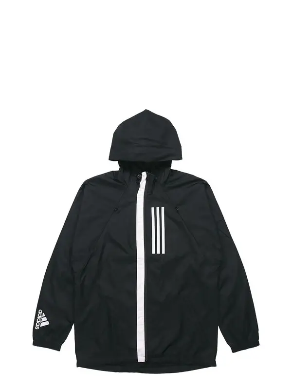 Adidas Training Zipper Sports Jacket With Hood - Black