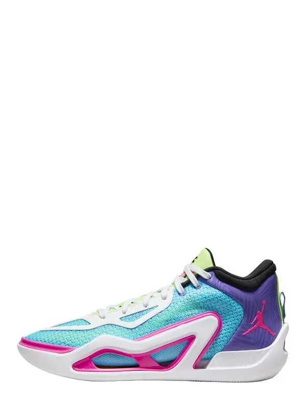 JORDAN Air Tatum 1 Pf Athletic Sneakers - Lagoon Pulse/pink Blast-psychic Purple-white-lime Glow-black  Style: Fv0171-400